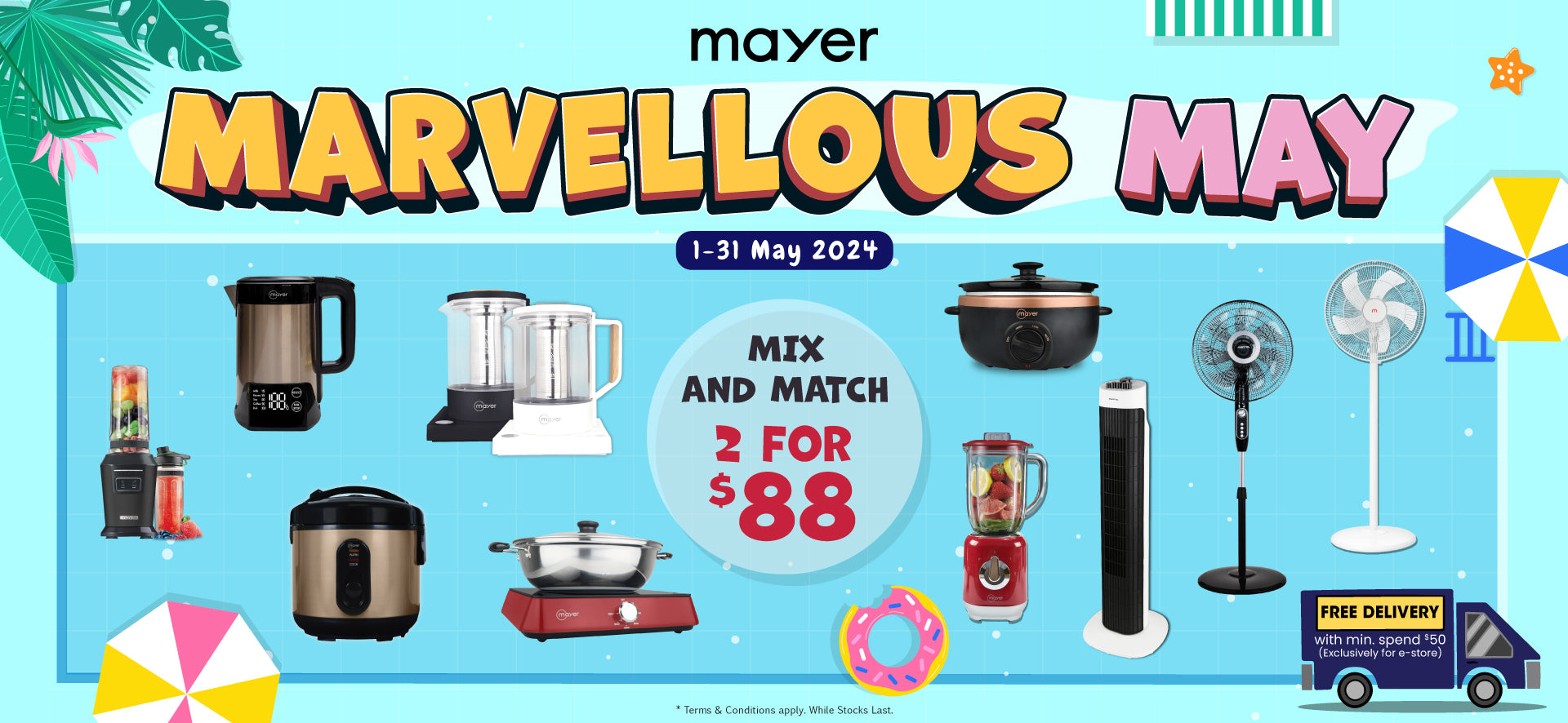 Home & Kitchen Appliances Online Store | Mayer Singapore